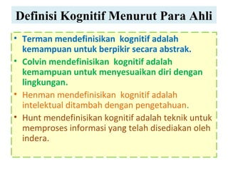 Perkembangan Kognitif Di TK | PPT