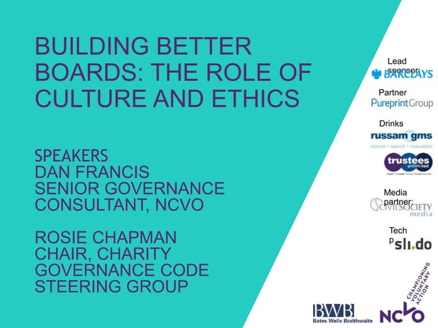 B1: Building better boards: The role and culture of ethics | PPT