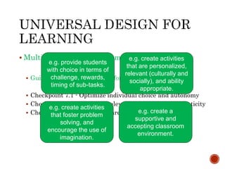 Universal Design for Learning | PPTX