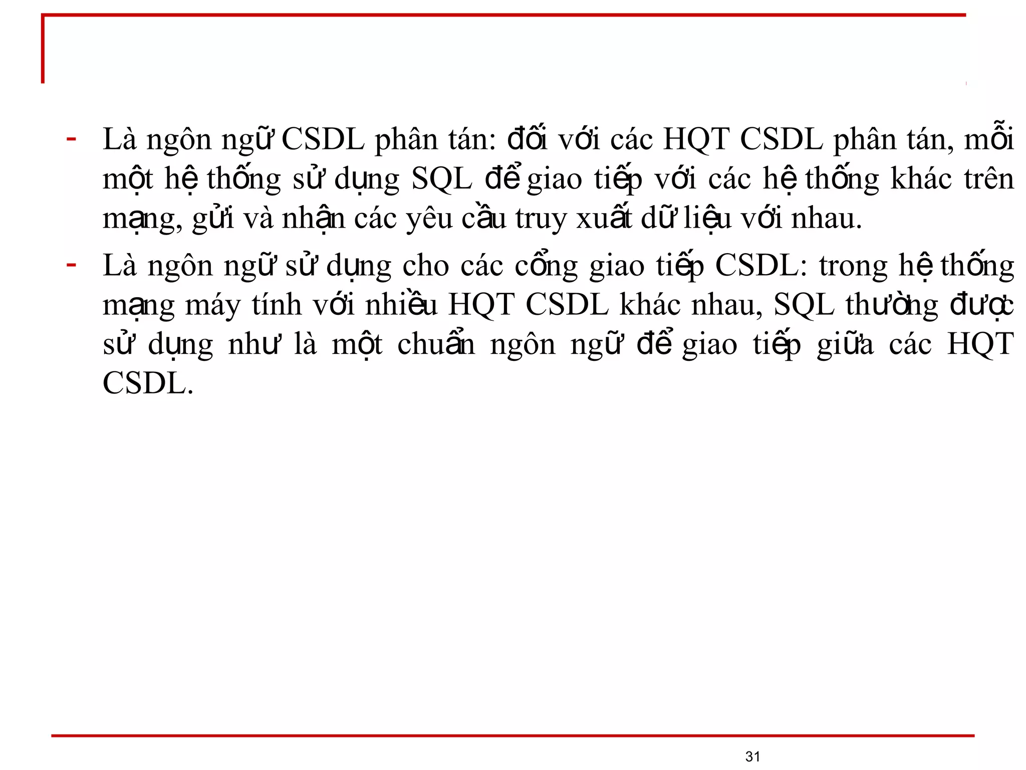 Slide Hệ Quản Trị Cơ sở dữ liệu - CHƯƠNG 1 | PPT