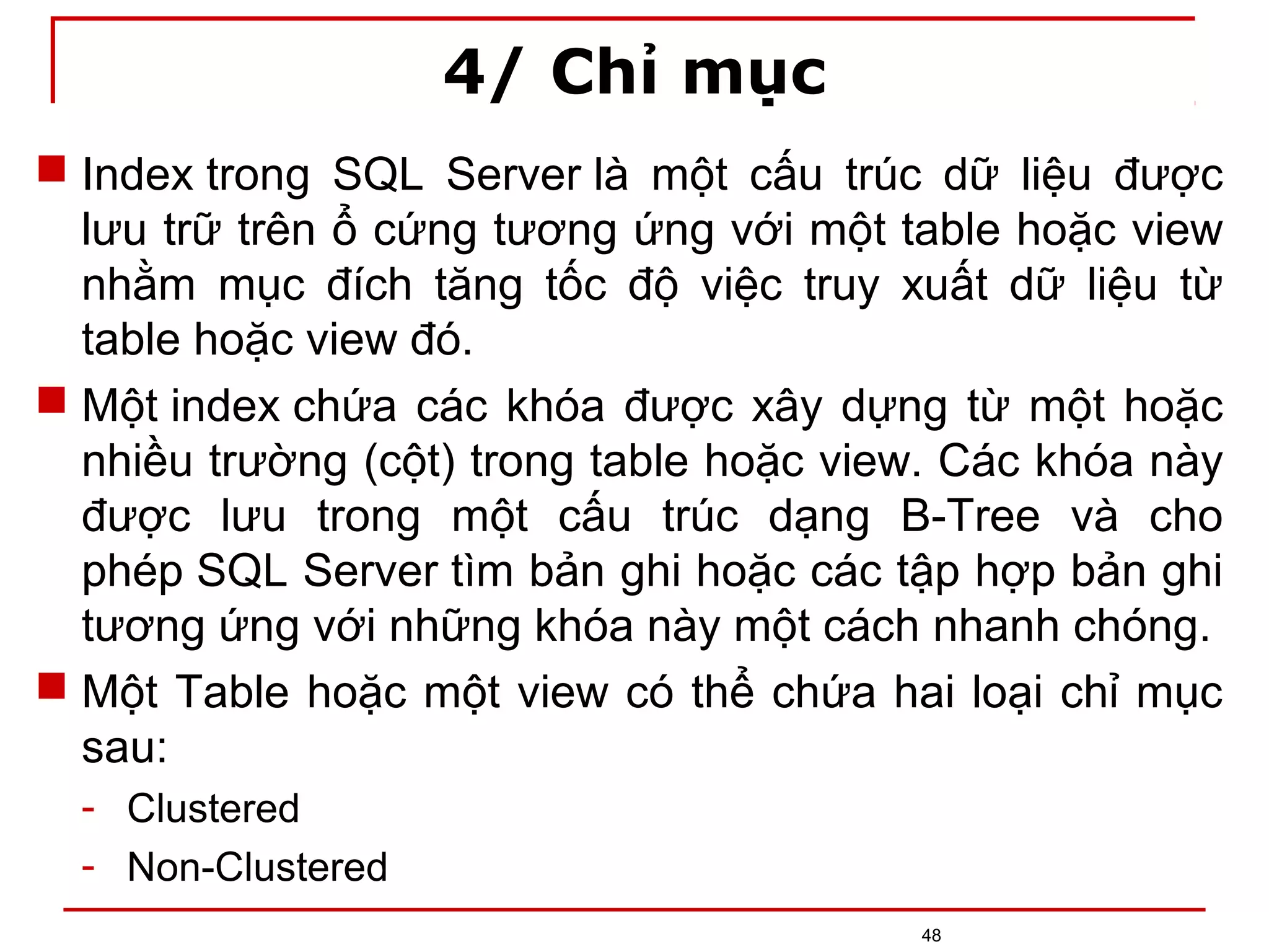 Slide Hệ Quản Trị Cơ sở dữ liệu - CHƯƠNG 1 | PPT