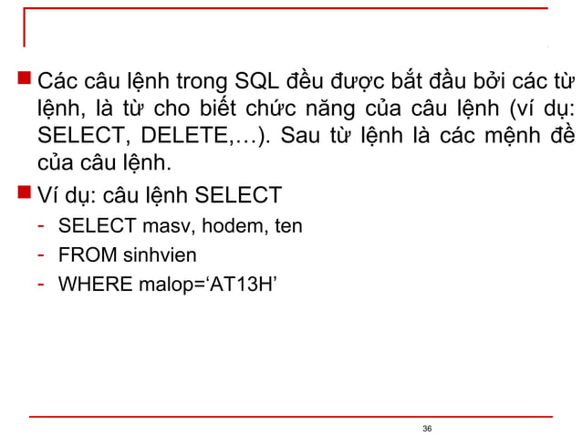 Slide Hệ Quản Trị Cơ sở dữ liệu - CHƯƠNG 1 | PPT