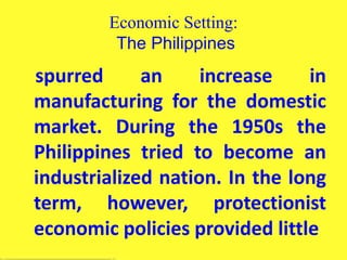 Philippines (Economic Setting) | PPTX