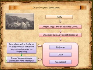 Οι αγώνες των Σουλιωτών | PPT