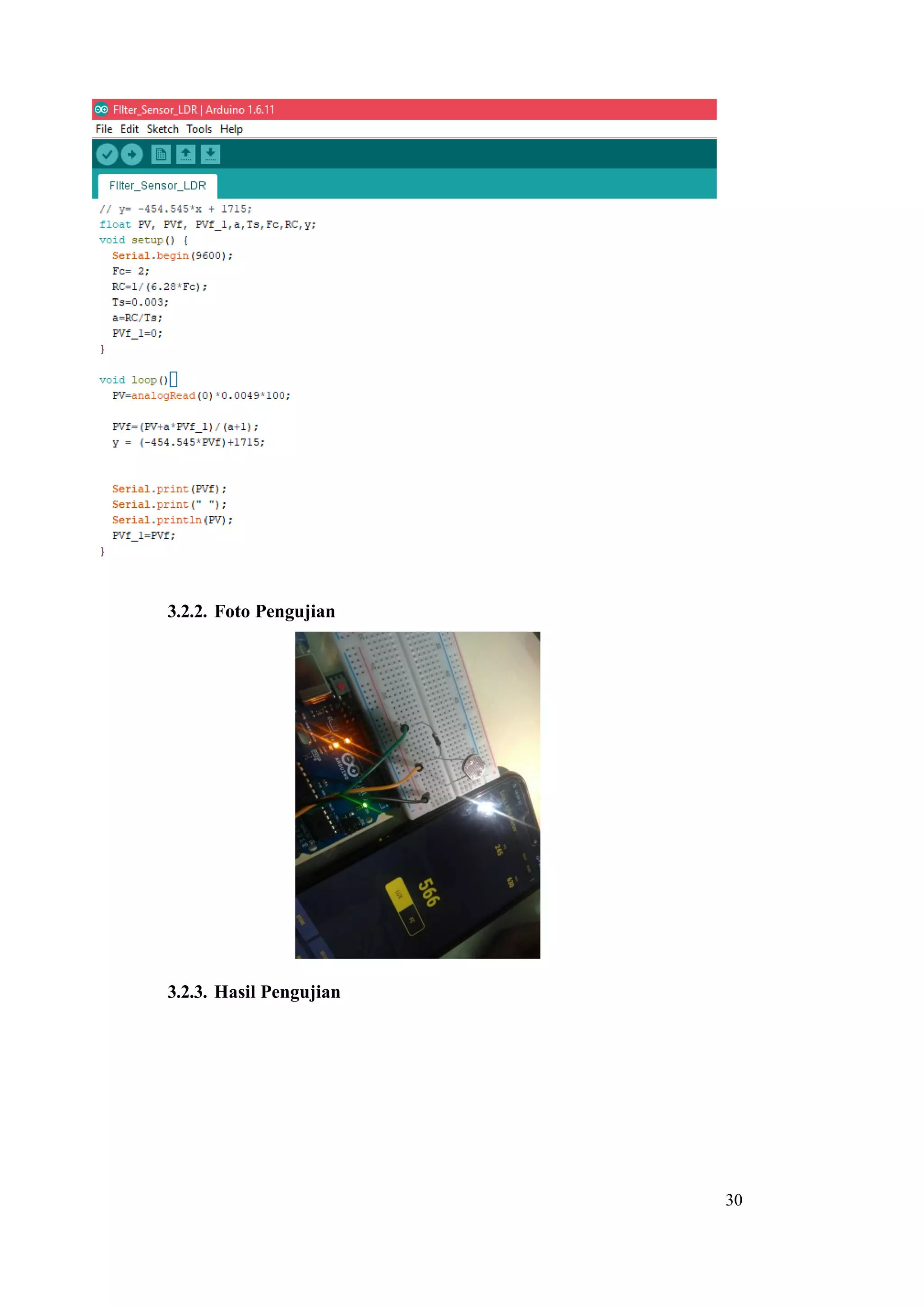 B100-600 sistem kendali intensitas cahaya dengan pid berbasis arduino ...