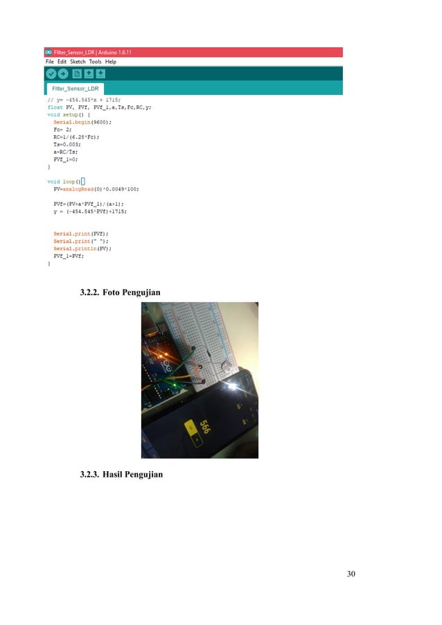 B100-600 sistem kendali intensitas cahaya dengan pid berbasis arduino ...