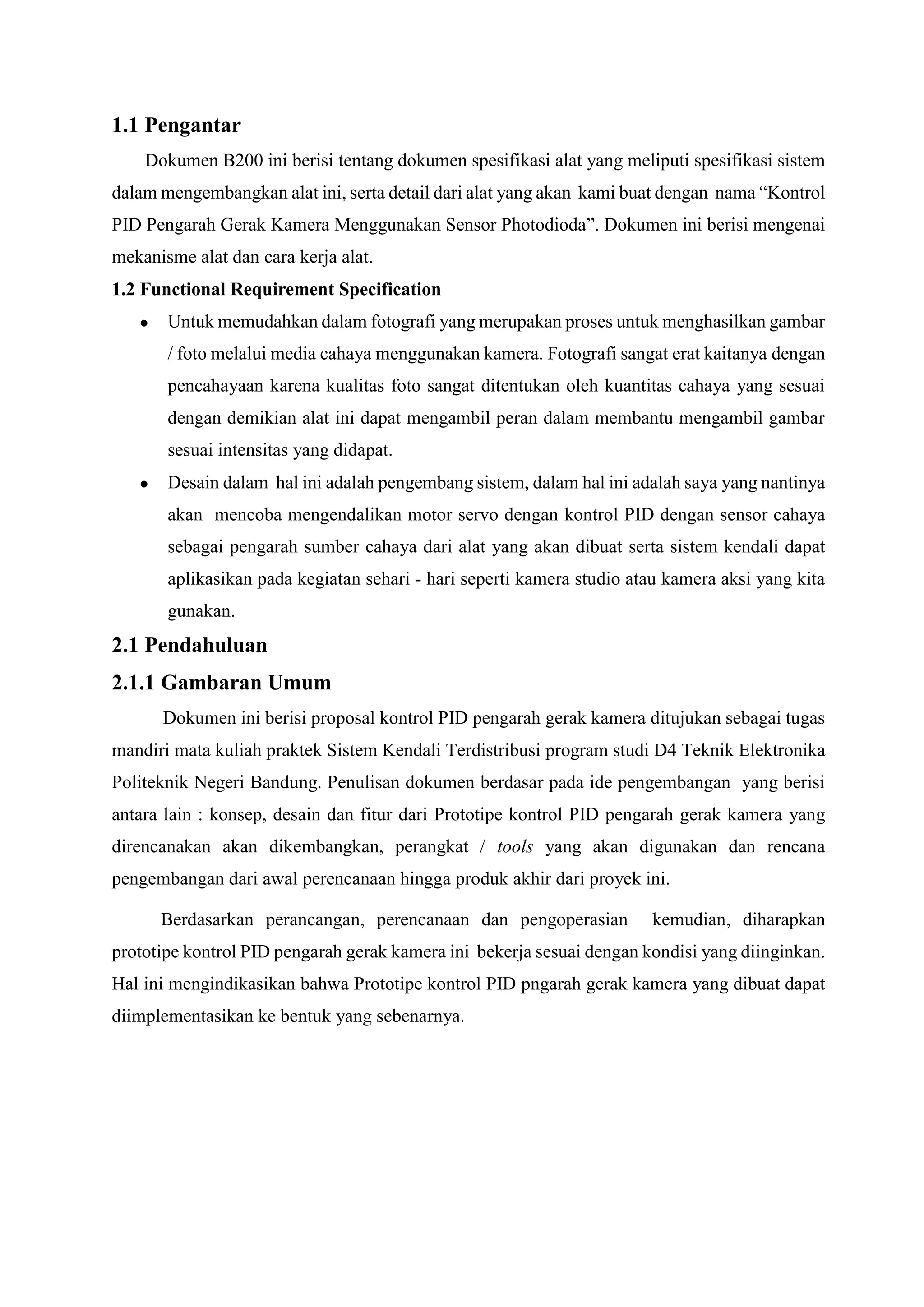 Dokumen Perancangan B100 - B600 | PDF