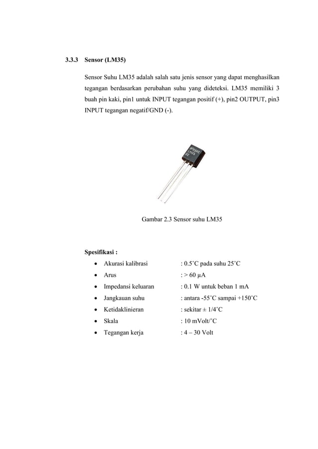 Dokumen B100-B600 Sistem Kendali PID Suhu Ruangan berbasis Arduino dengan Sensor LM35 dan TRIAC ...