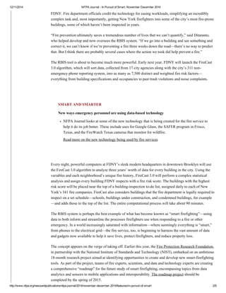 NFPA Journal - In Pursuit of Smart, November December 2014 | PDF | Computing | Technology ...