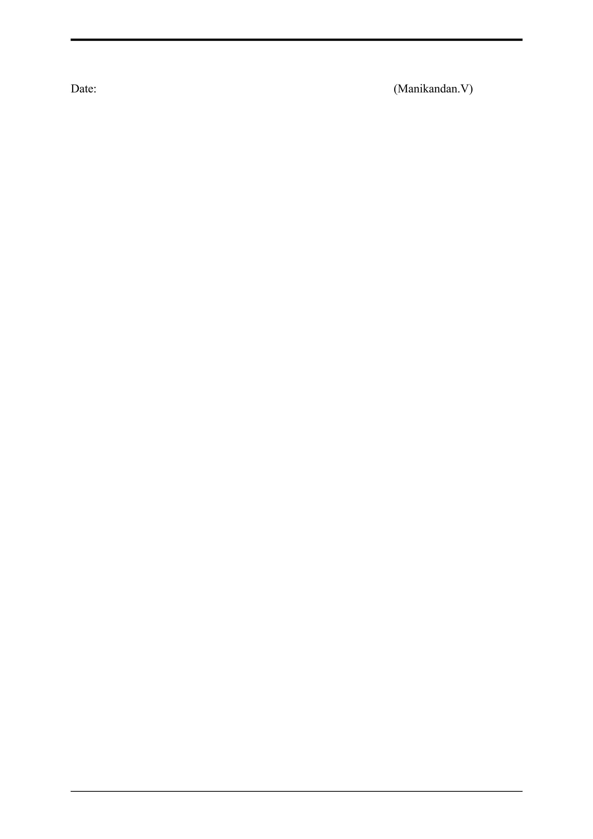 Manikandan Venu | DOC