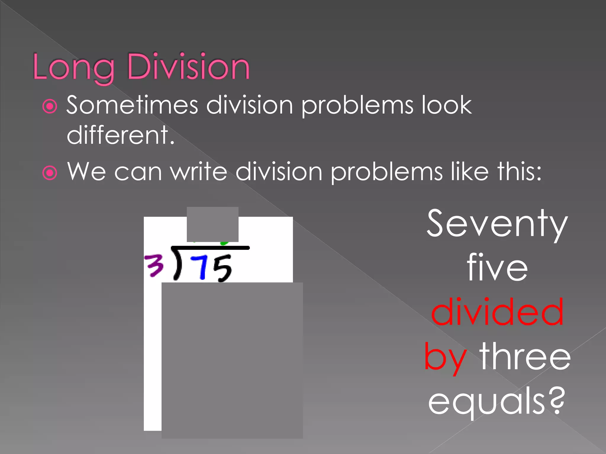 U2 l5 long division with 2 digit numbers and one digit dividends and ...