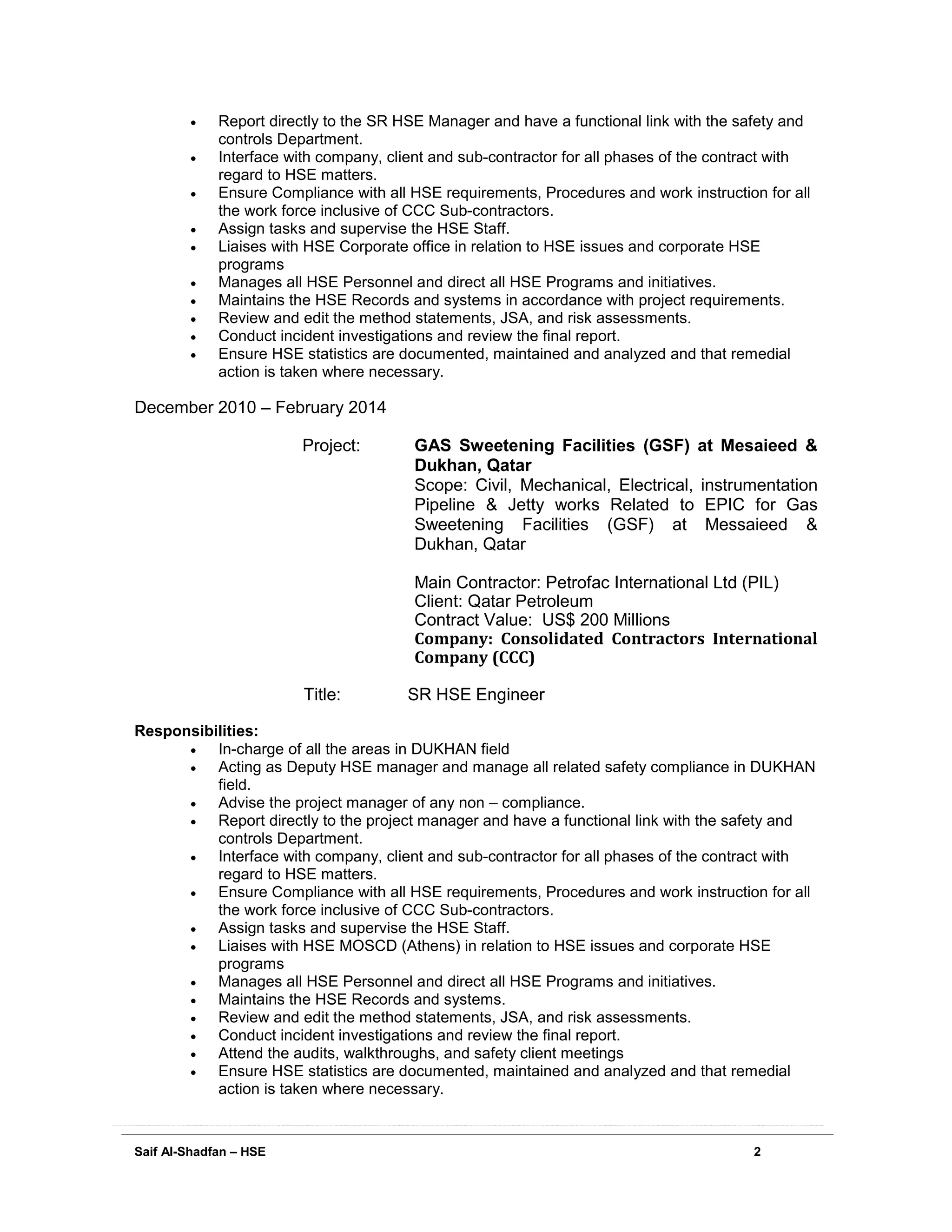 CV - Saif Al-Shadfan | PDF
