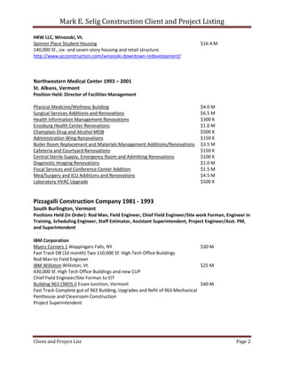 Project Listing Rev.08.2016