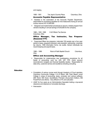 Dewey J Johnson's Resume 2016 | DOC | Credit Cards | Personal Debt