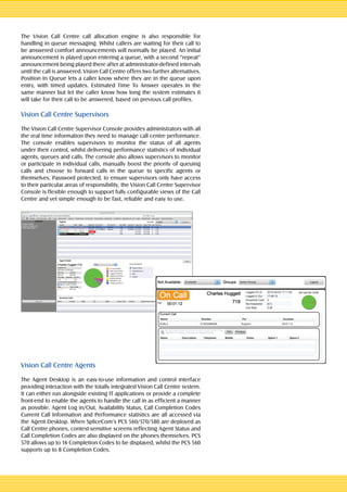 Splicecom Maximiser Vision Call Centre | PDF | Web Conferencing ...