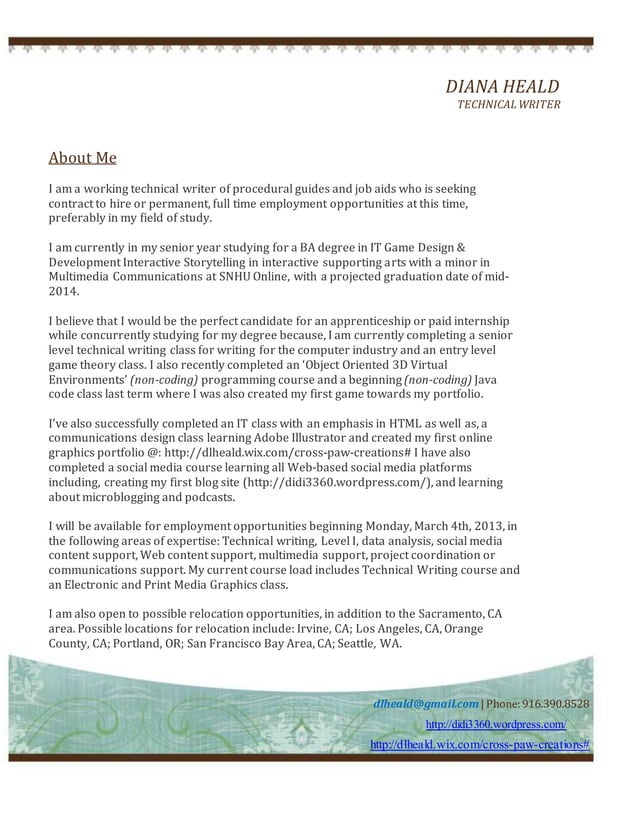 TechnicalWritingPortfolio | PDF