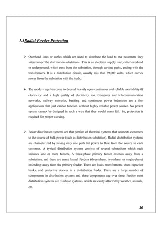 REPORT- RADIAL FEEDER PROTECTION PANEL DEVELOPMENT | PDF