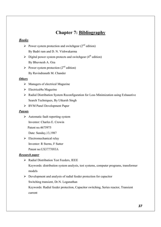 REPORT- RADIAL FEEDER PROTECTION PANEL DEVELOPMENT | PDF