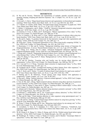 Automatic Foreground object detection using Visual and Motion Saliency | PDF | Video Software ...