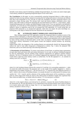 Automatic Foreground object detection using Visual and Motion Saliency | PDF | Video Software ...
