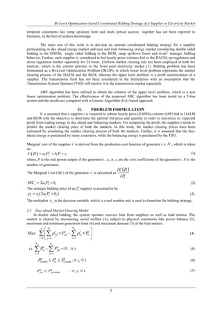 Bi-Level Optimization based Coordinated Bidding Strategy of a Supplier ...