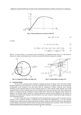 Influence of tensile behaviour of slab on the structural Behaviour of ...
