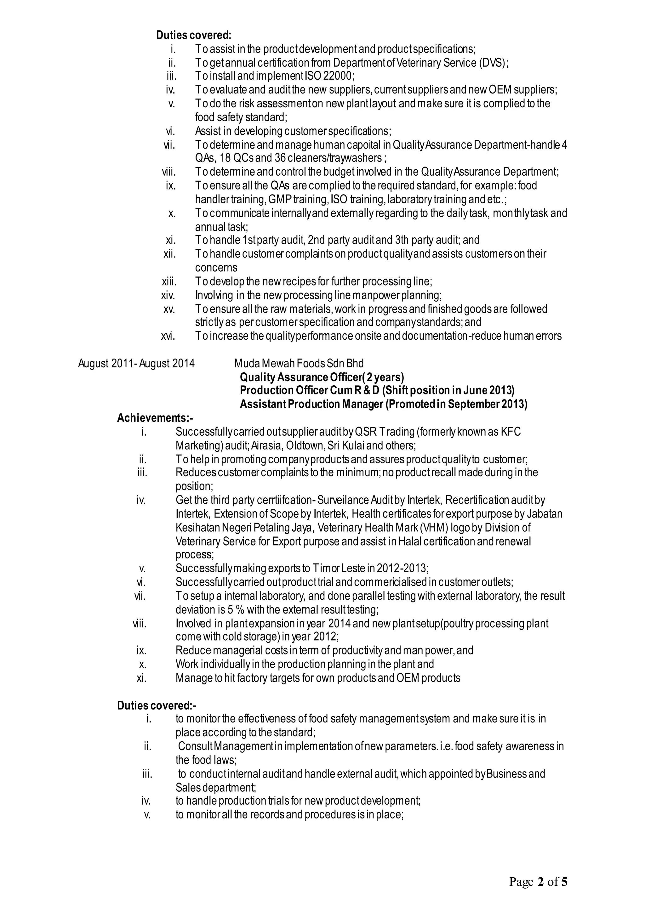 Alex CV as at 23112015 | PDF