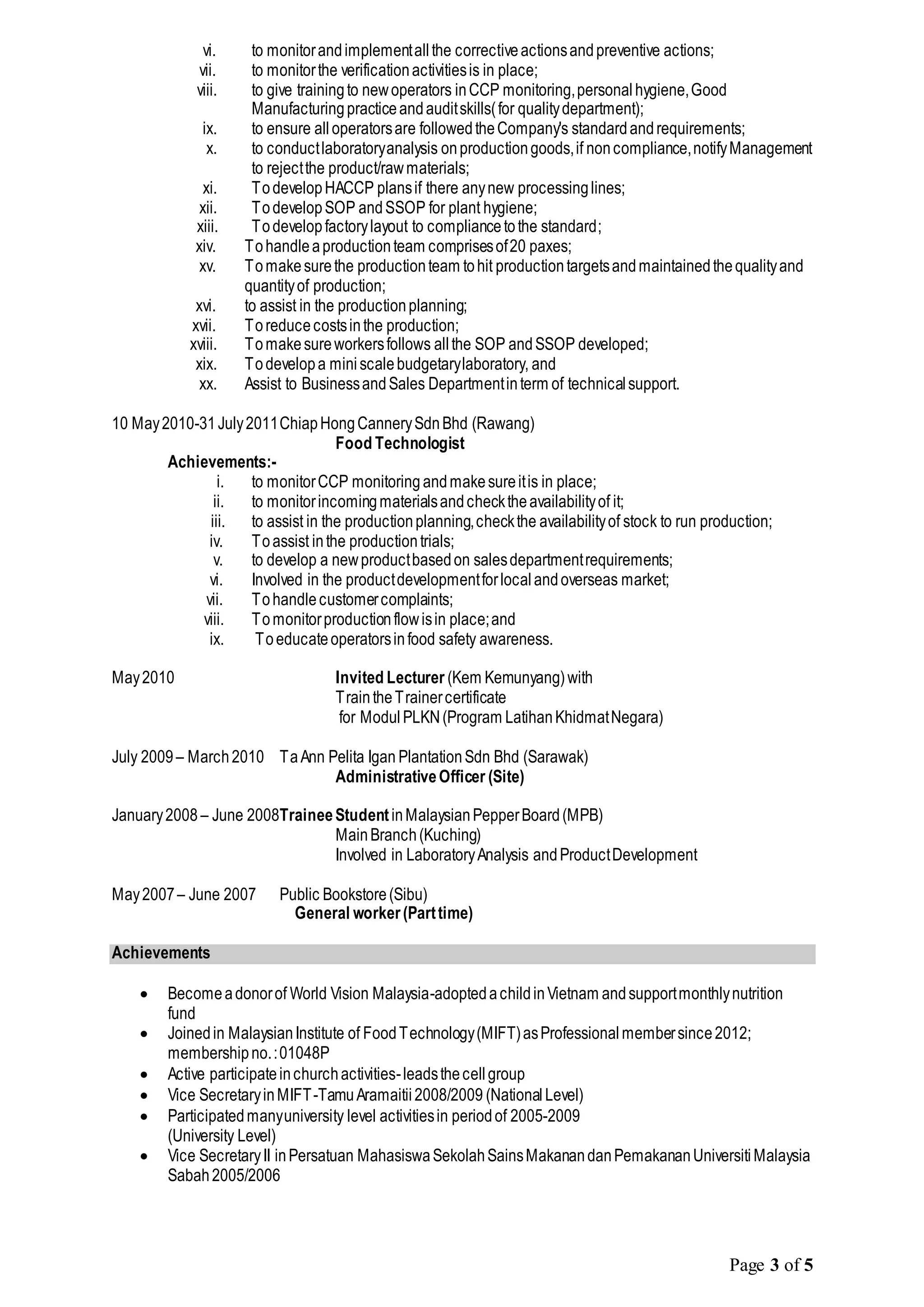 Alex CV as at 23112015 | PDF