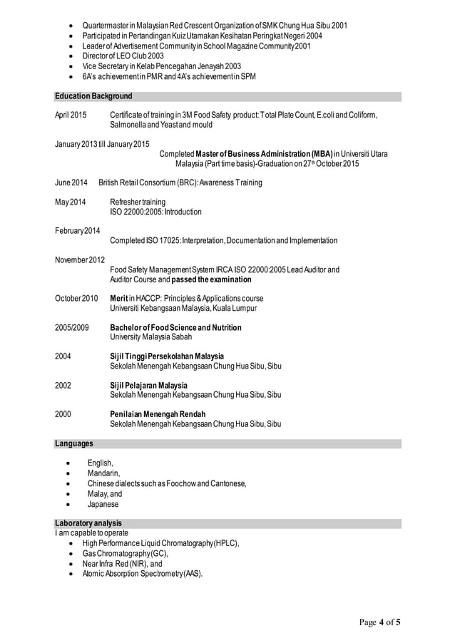 Alex CV as at 23112015 | PDF