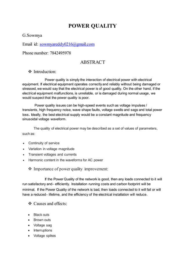 power quality | PDF