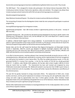 Warden accomplishments | DOCX