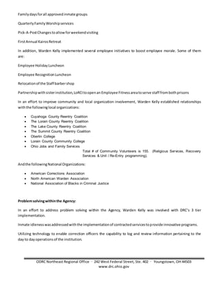 Warden accomplishments | DOCX