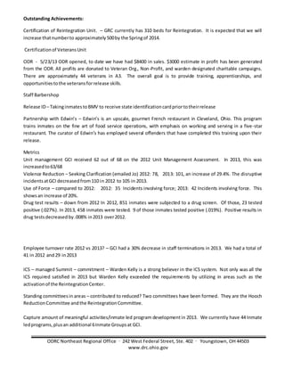 Warden accomplishments | DOCX