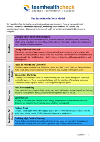 Team Health Check - Overview | PDF