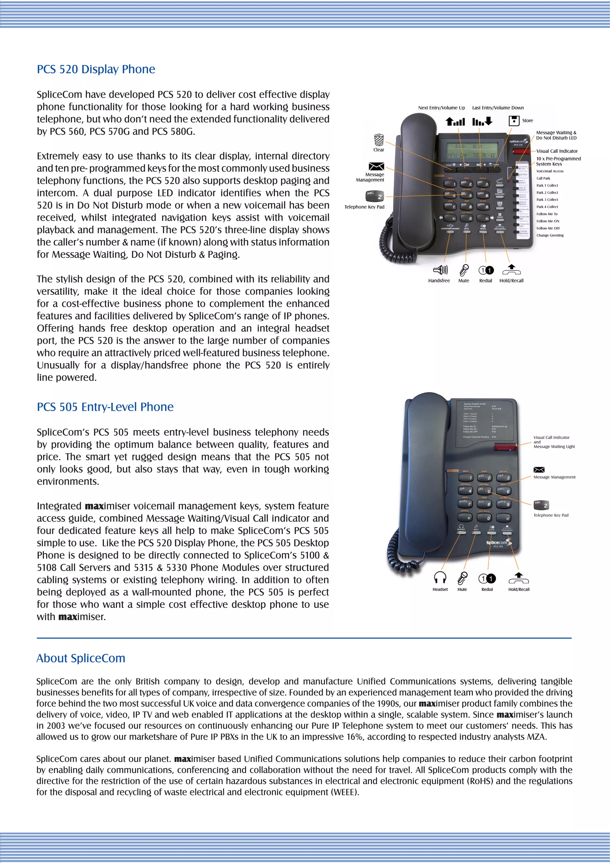 Splicecom Maximiser PCS Desktop Platforms | PDF