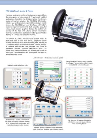 Splicecom Maximiser PCS Desktop Platforms | PDF