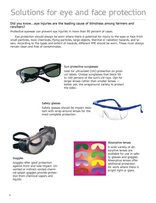 personal protective equipment for agriculture | PDF