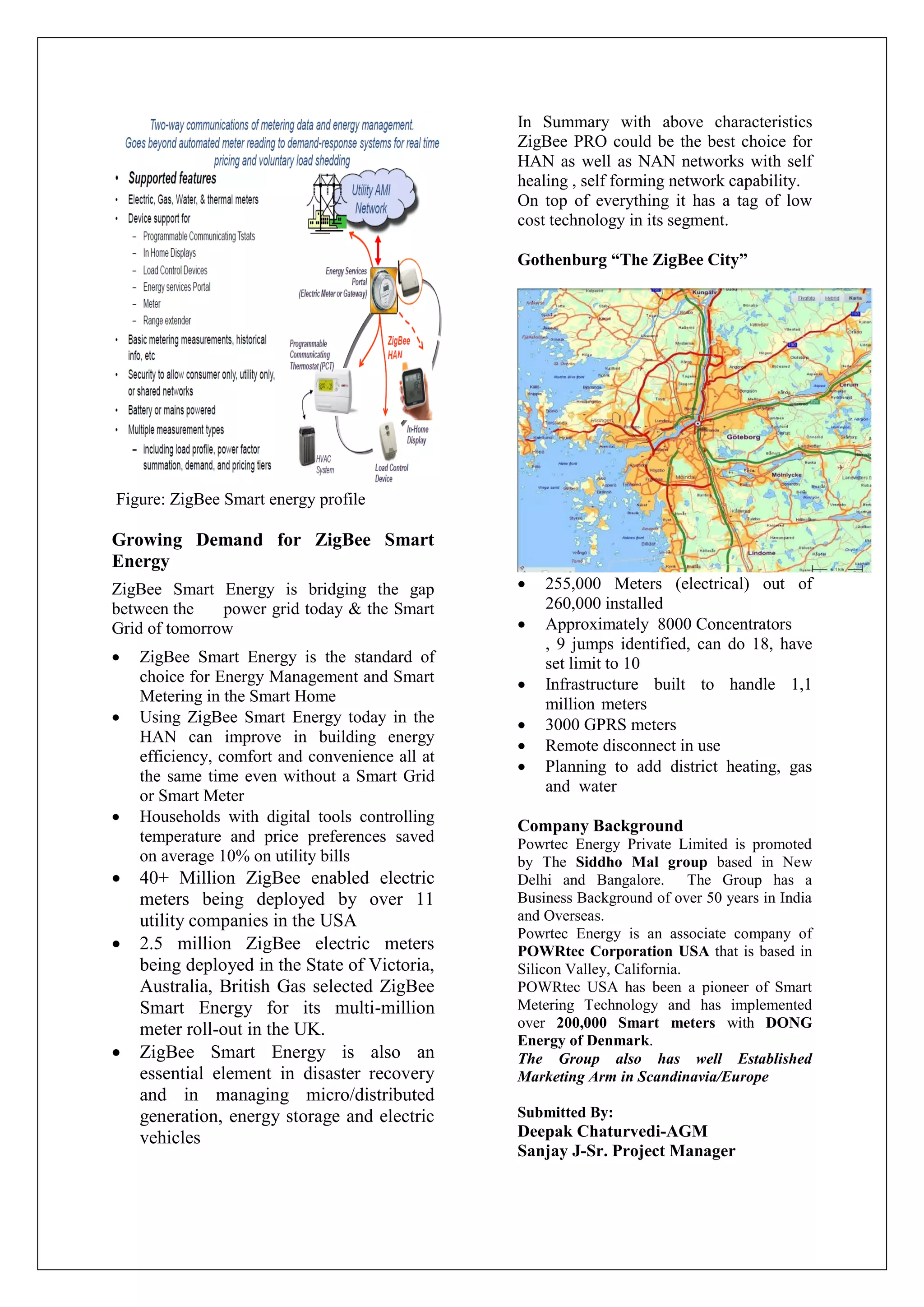 Communication Technologies for Smart Metering_Metering India 2013 | PDF