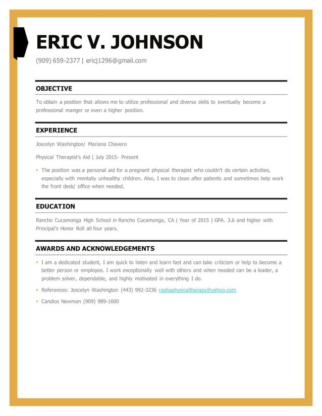 Eric Johnson Resume | DOCX
