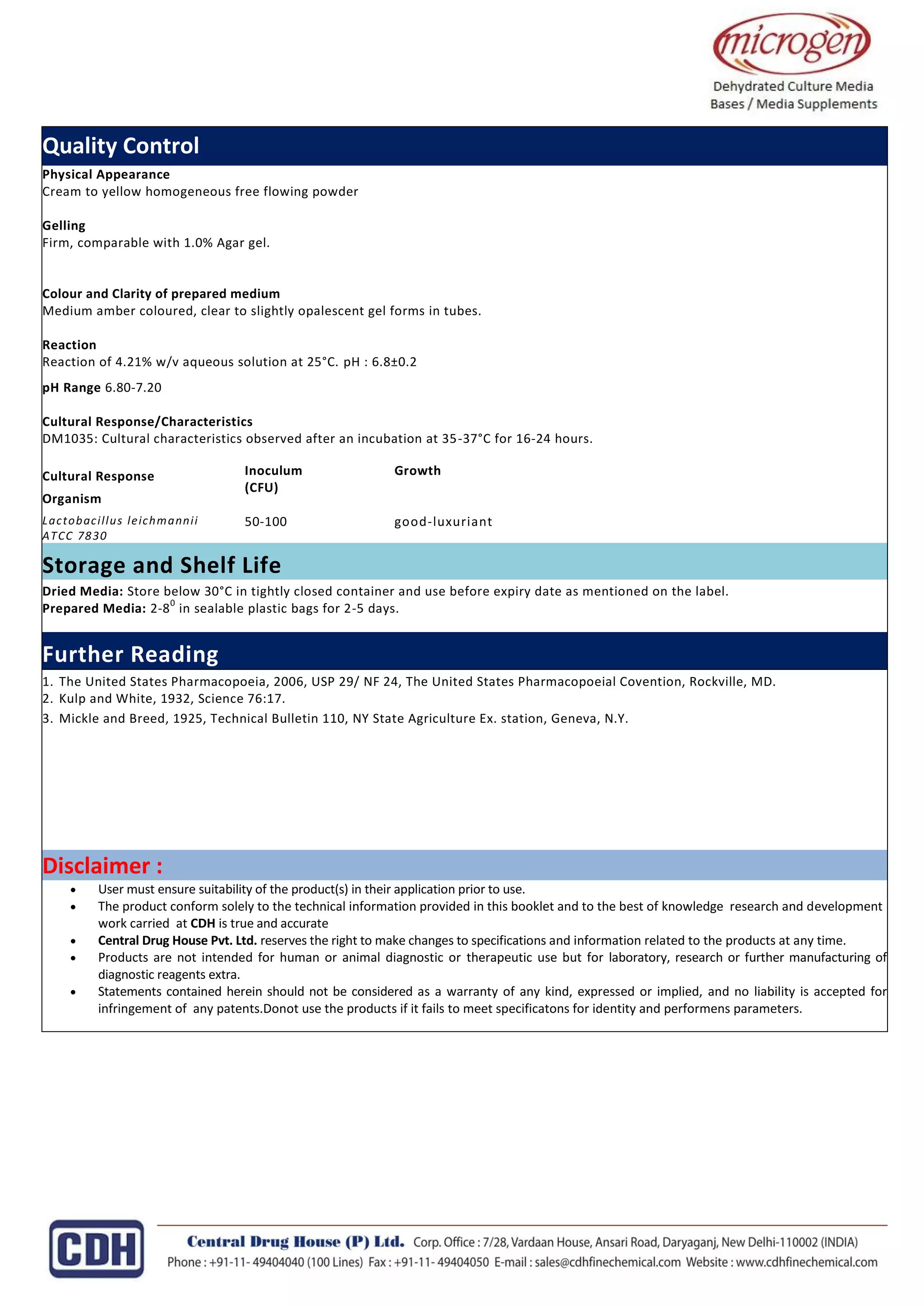 B12 CULTURE AGAR (L-LEICHMANNII MAINTANCE MEDIUM)- Dehydrated Culture ...