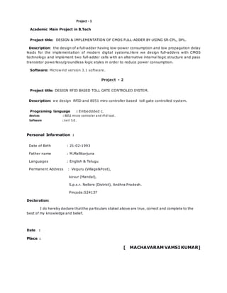 VAMSI RESUME | PDF