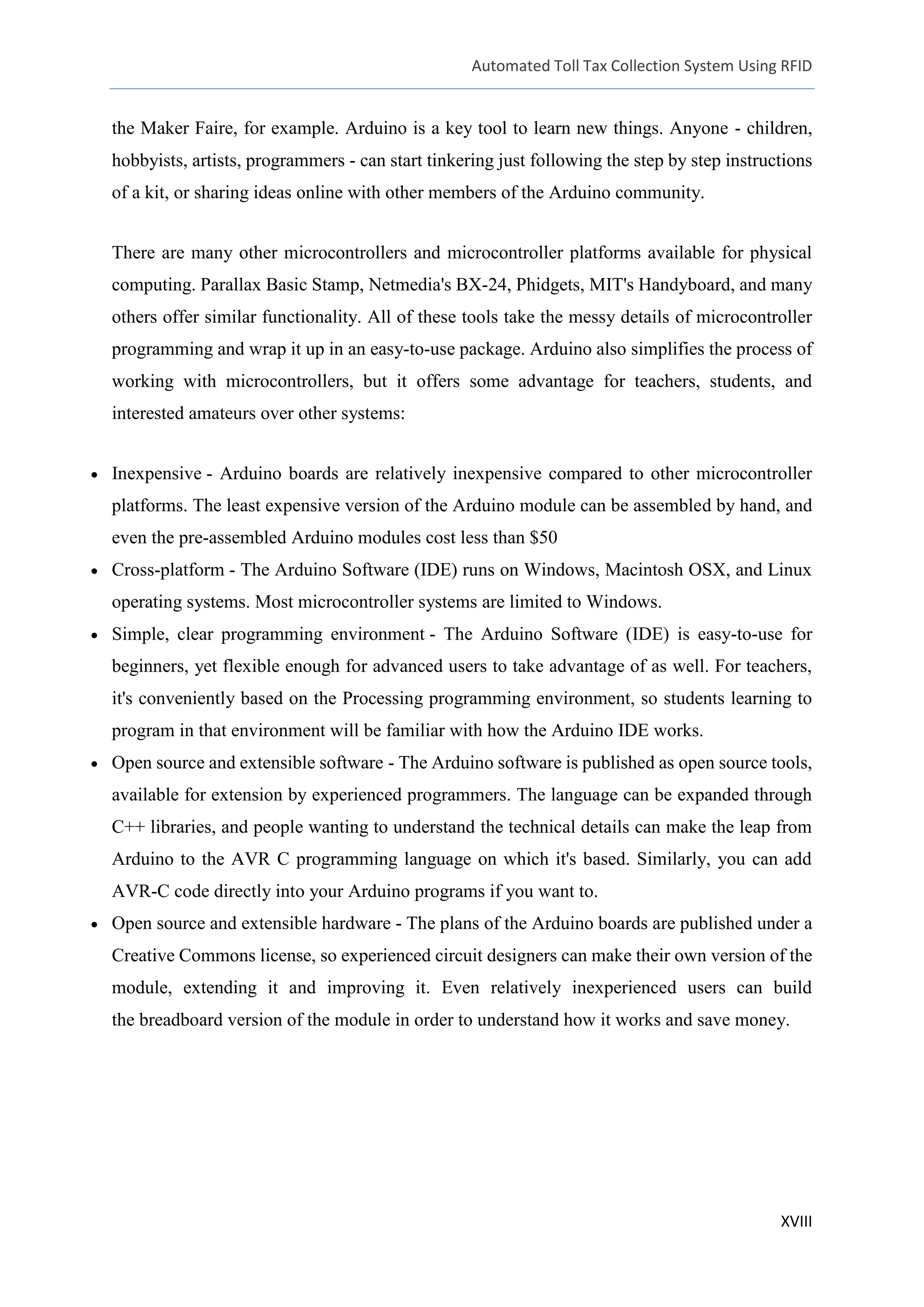 Project Report on automated toll tax collection system using rfid | PDF