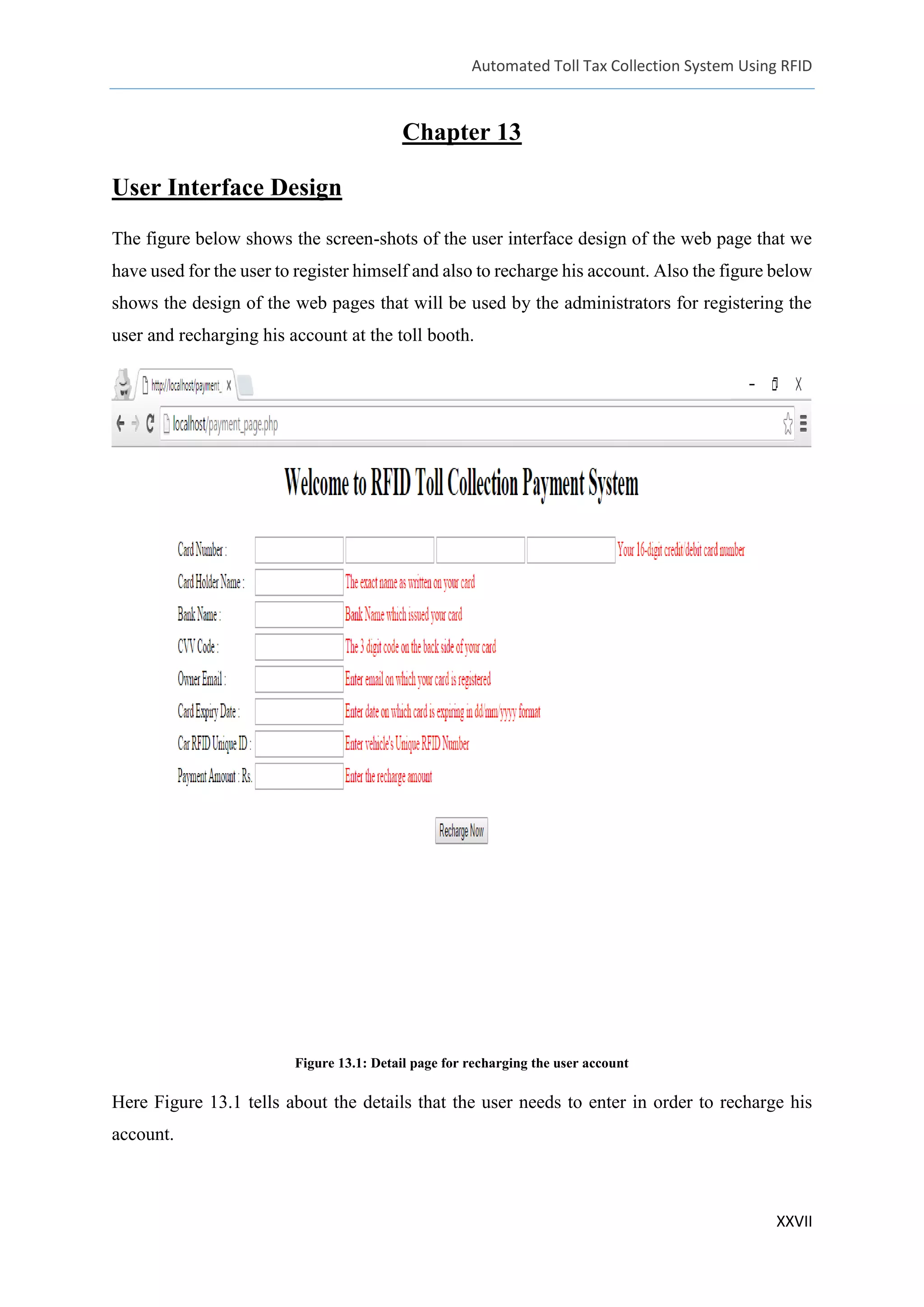 Project Report on automated toll tax collection system using rfid | PDF