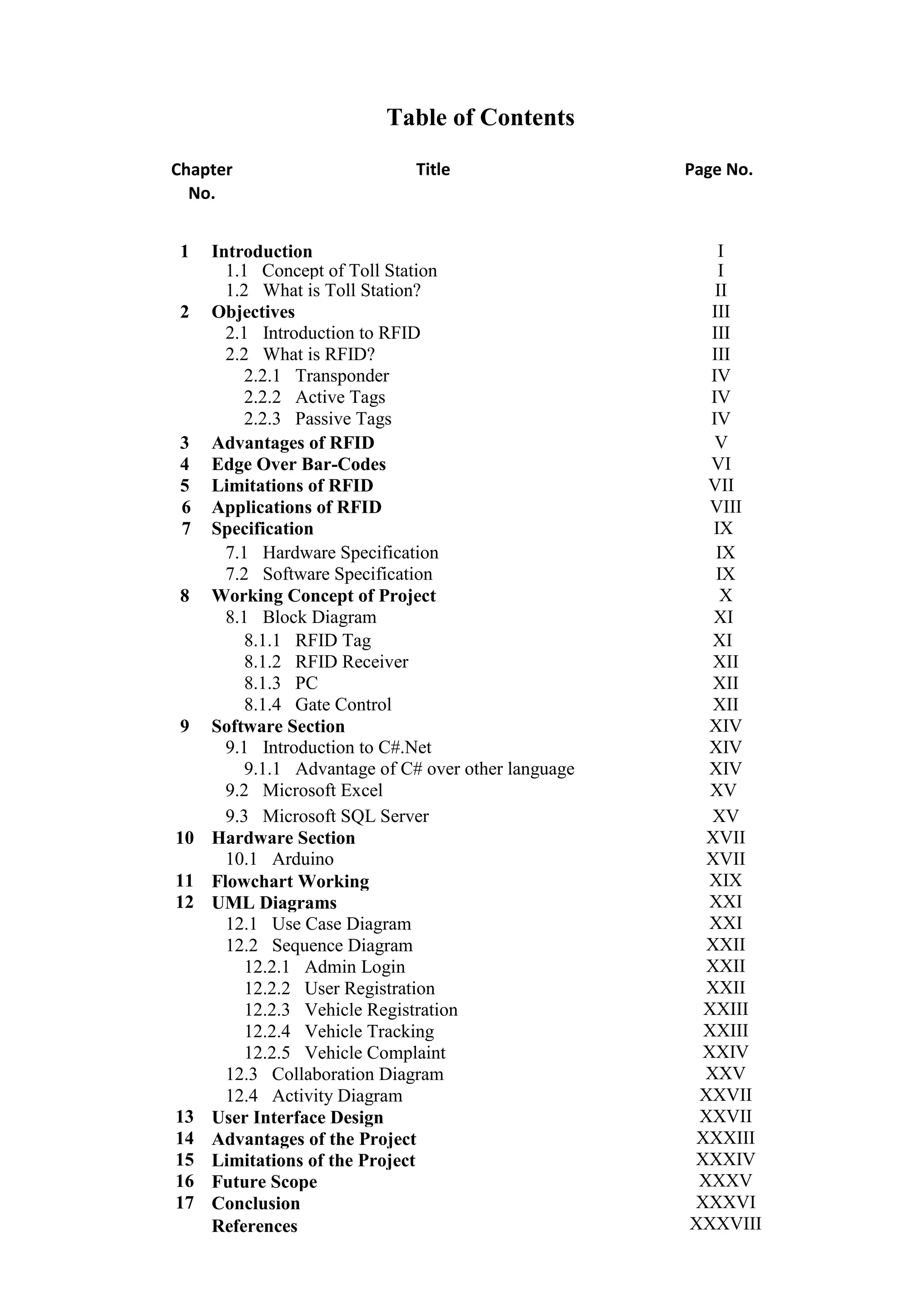 Project Report on automated toll tax collection system using rfid | PDF