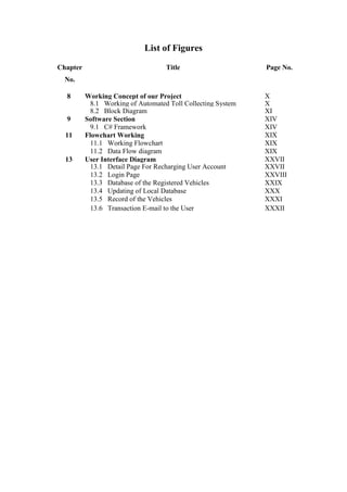 Project Report on automated toll tax collection system using rfid | PDF