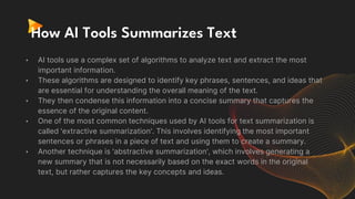 Text Summarization Using AI Tools.pptx