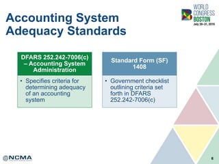 Evaluating Subcontractor Accounting System Compliance | PPT