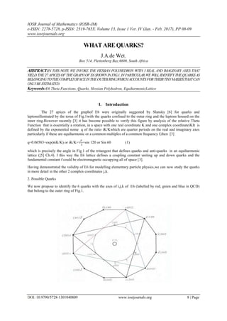 WHAT ARE QUARKS? | PDF