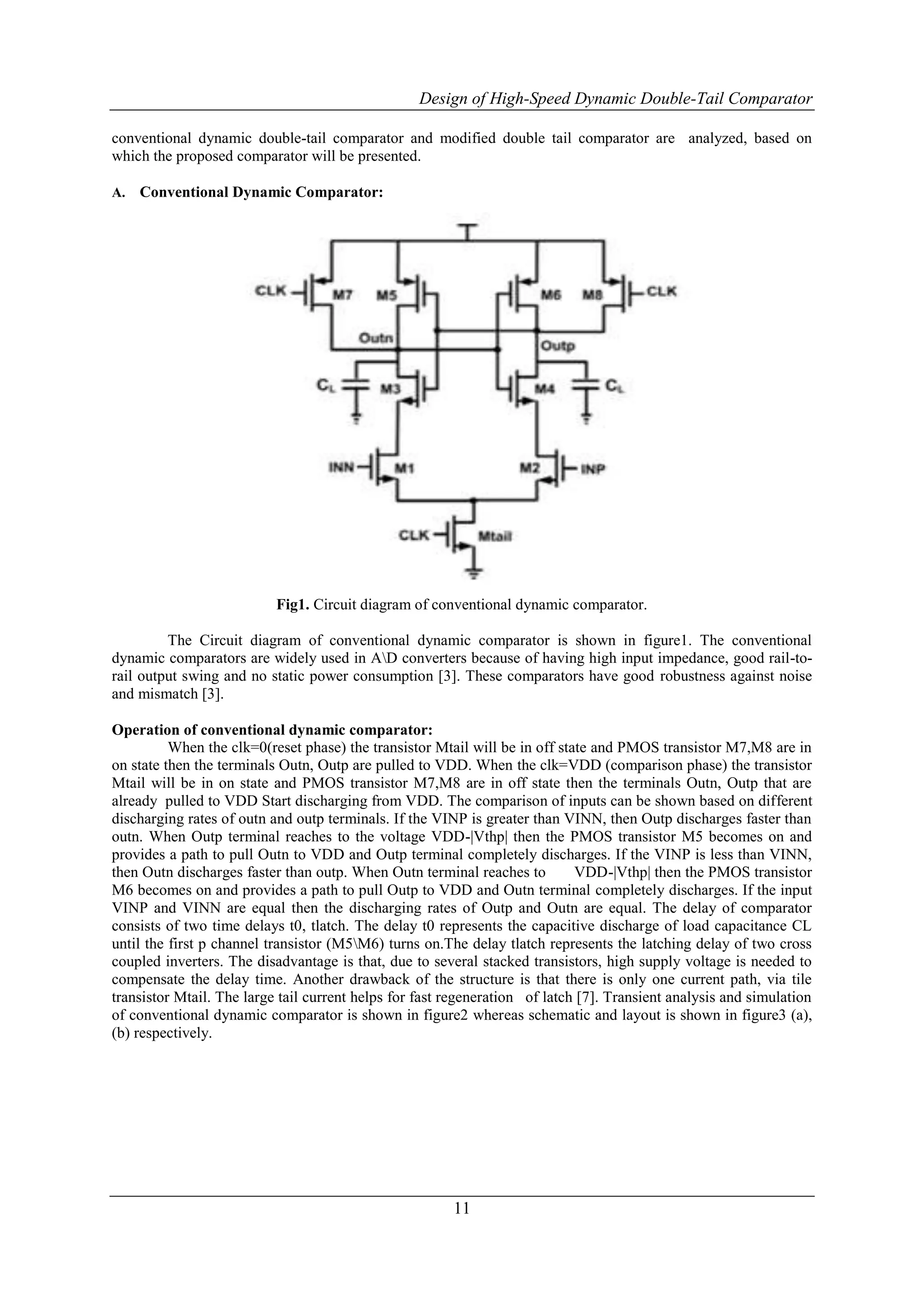 Design of High-Speed Dynamic Double-Tail Comparator | PDF