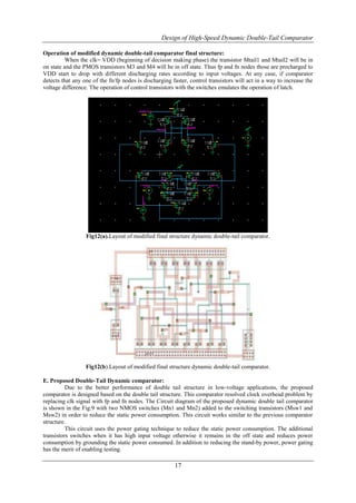 Design of High-Speed Dynamic Double-Tail Comparator | PDF